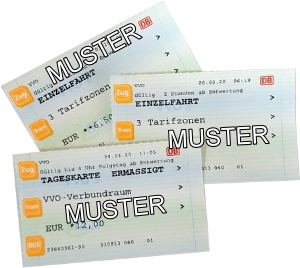 VVO Tickets - sicher mit PayPal - online kaufen ... und per Post ...